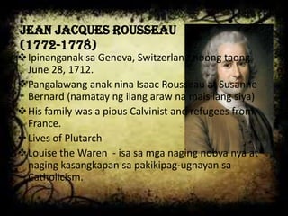 Jean jacques rousseau | PPT