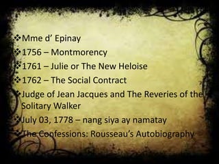 Jean jacques rousseau | PPT