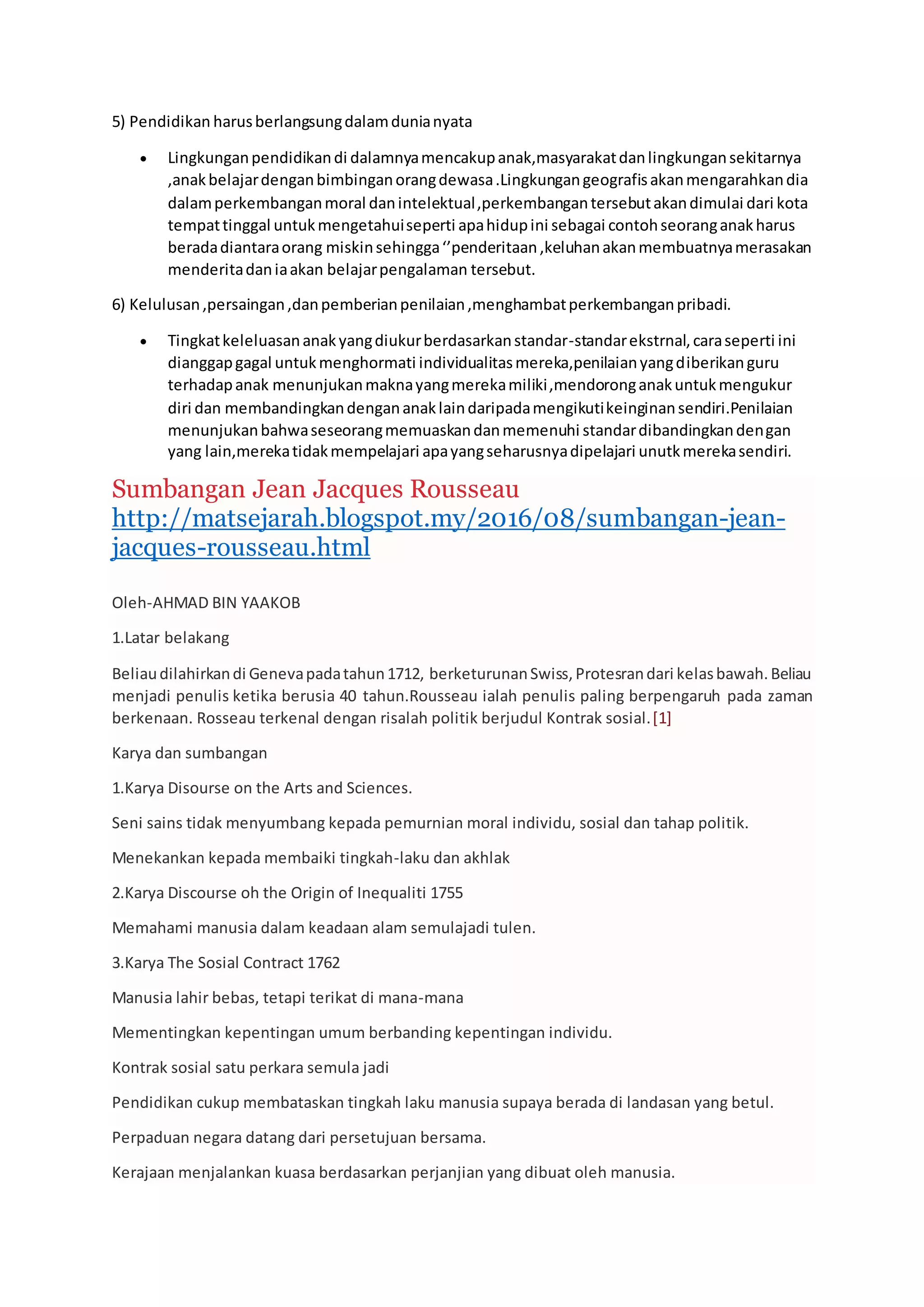 Jean jacques rousseau | DOCX