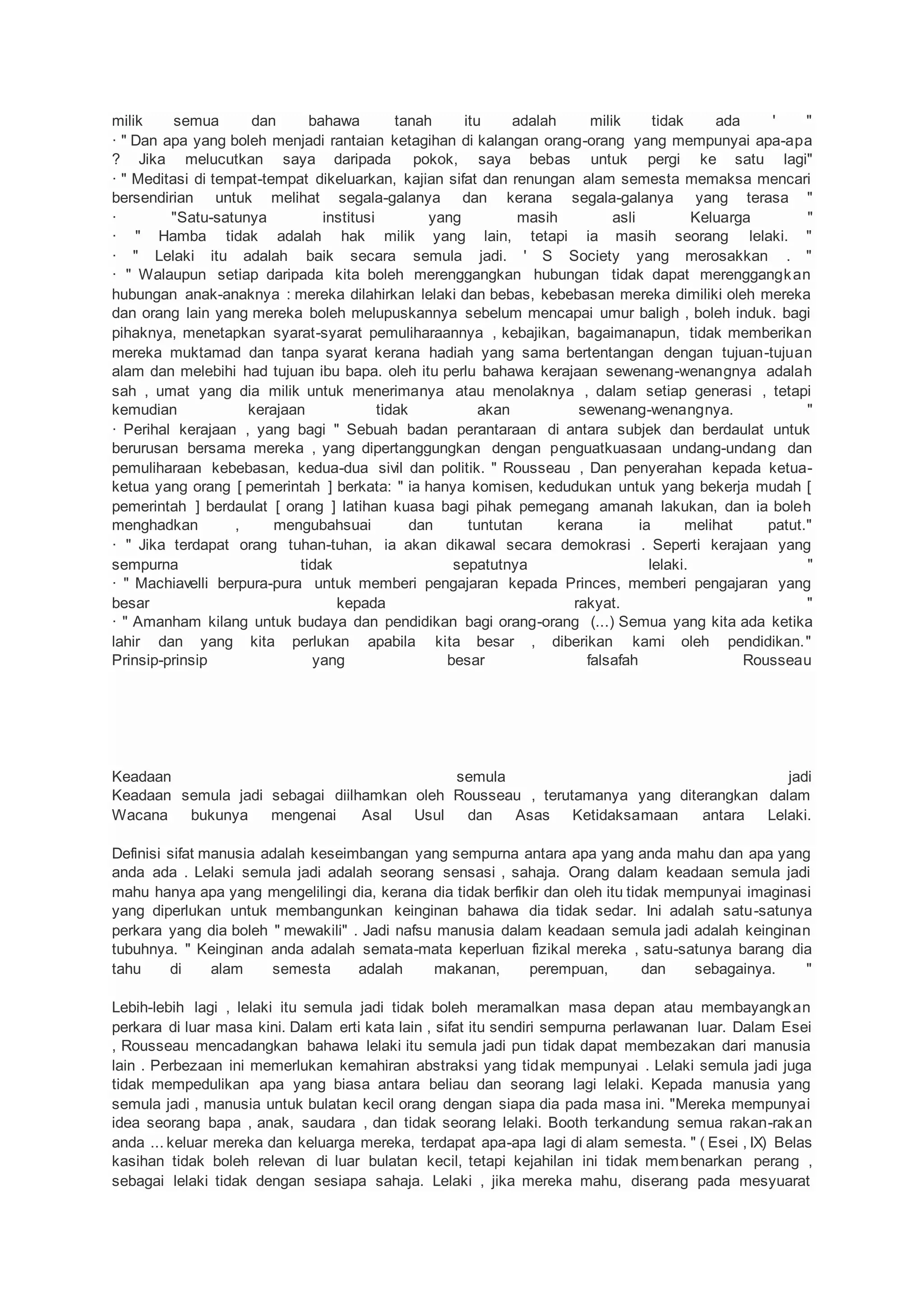 Jean jacques rousseau | DOCX