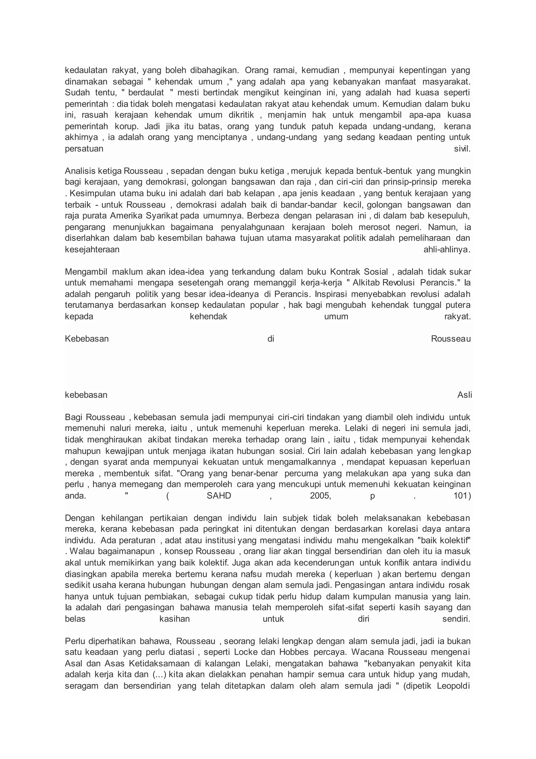 Jean jacques rousseau | DOCX