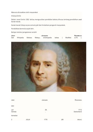 Jean jacques rousseau | DOCX