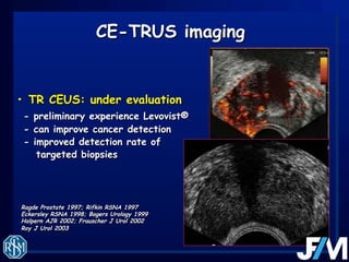 Jean Michel Correas, prostate cancer use of multiparametric ultrasound ...