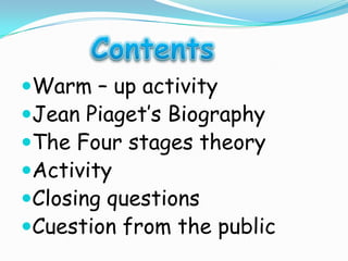 Jean piaget | PPTX