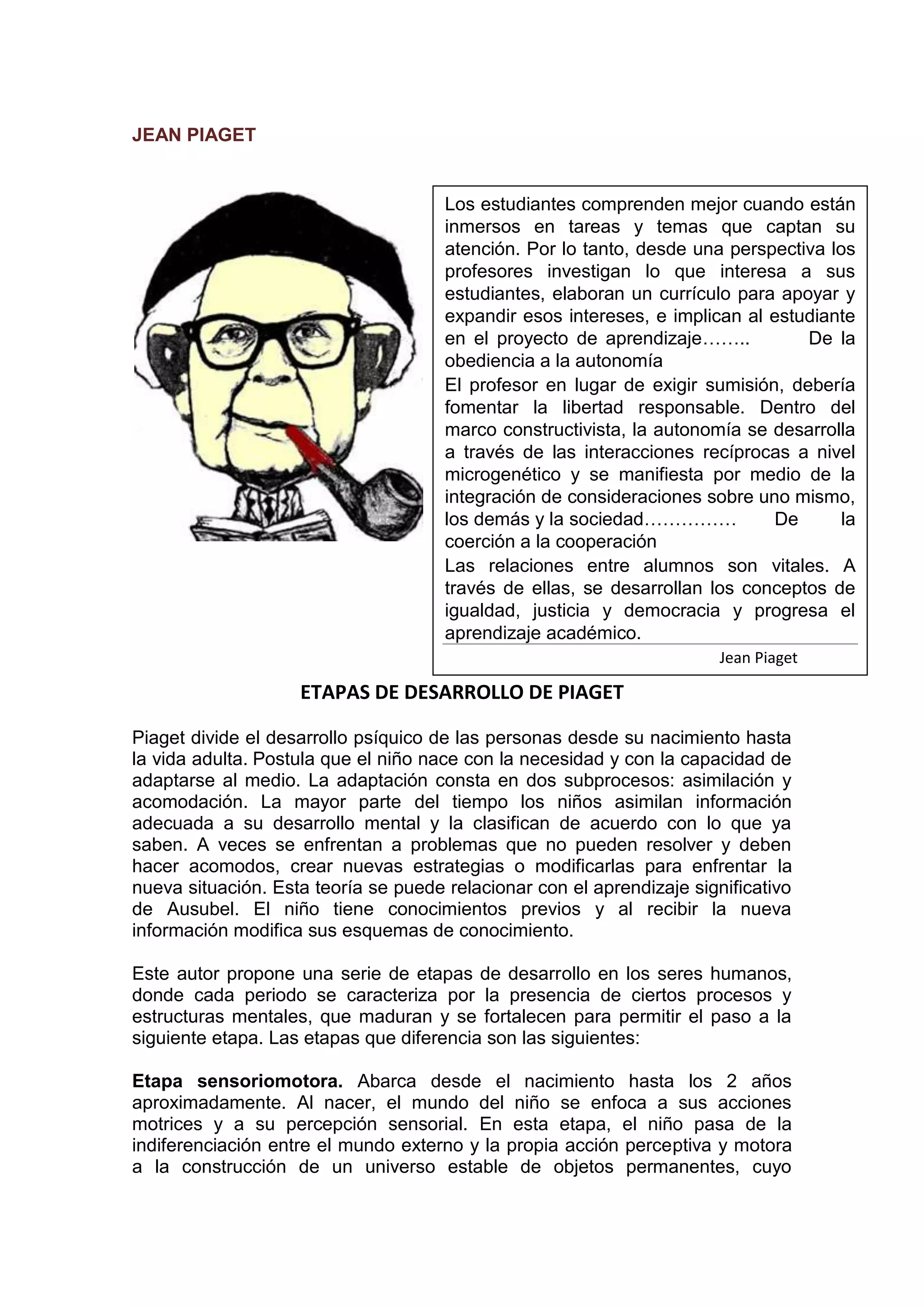 Jean piaget | PDF