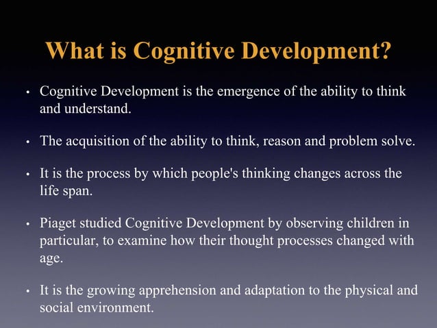 Jean Piaget: Theory of Cognitive Development | PPTX