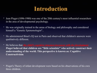 jeanpiaget-tHEORY OF COGNITIVE DEVELOPMENT | PPTX