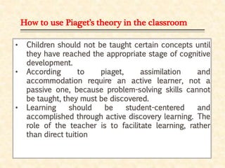 Jean piaget cognitive model | PPTX