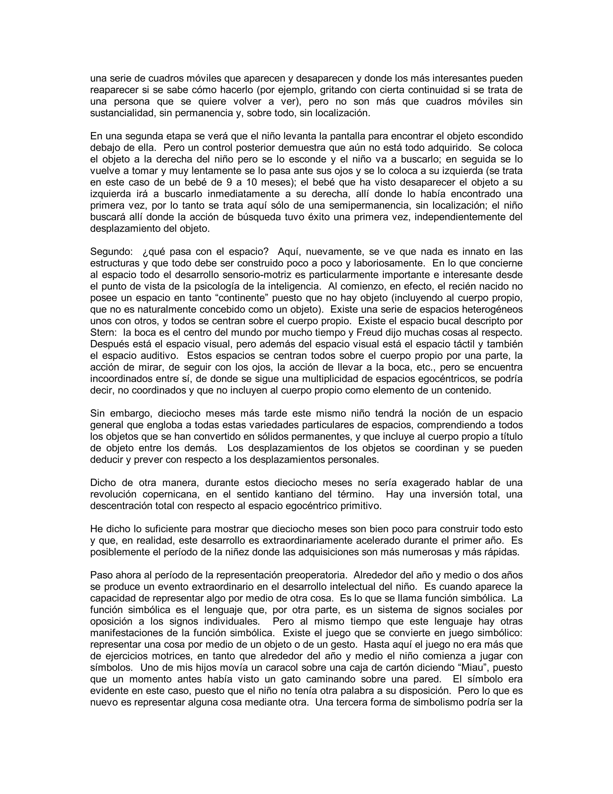Jean piaget psicología del niño | PDF | Science