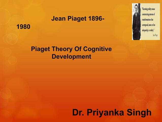 Cognitive Developmental theory ( Jean Piaget) | PPTX | Parenting Babies ...