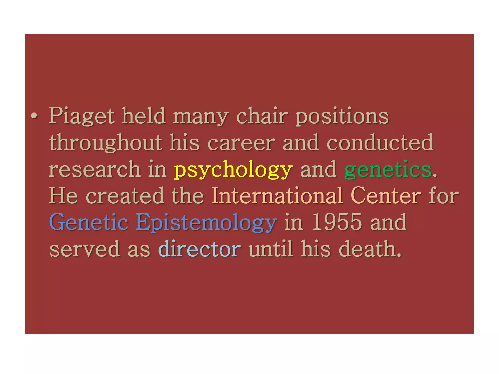 Jean piaget (1896 1980) | PPTX