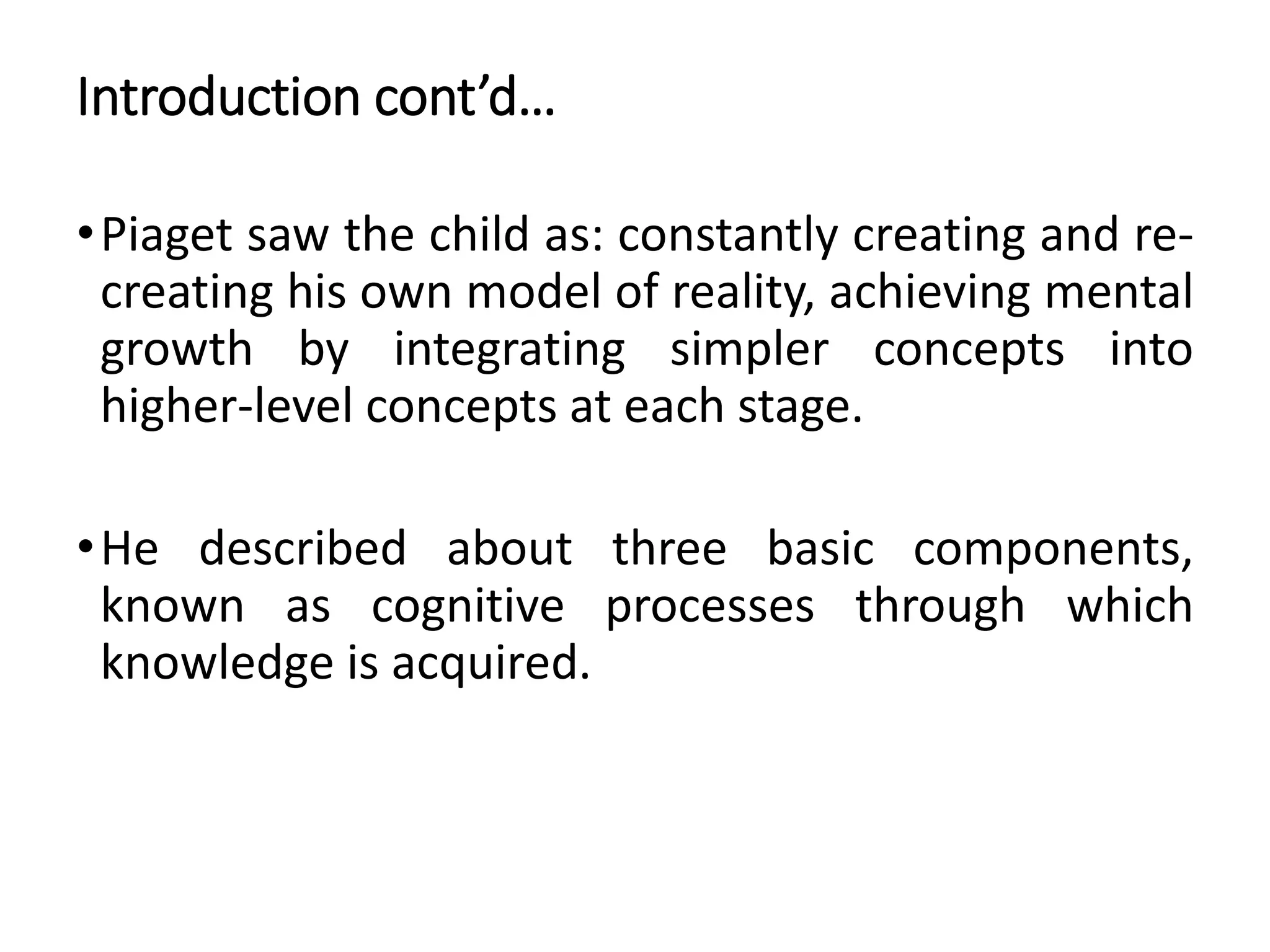 PIAGET COGNITIVE DEVELOPMENT THEORY BY MASTERS IN PSYCHIATRIC NURSING ...