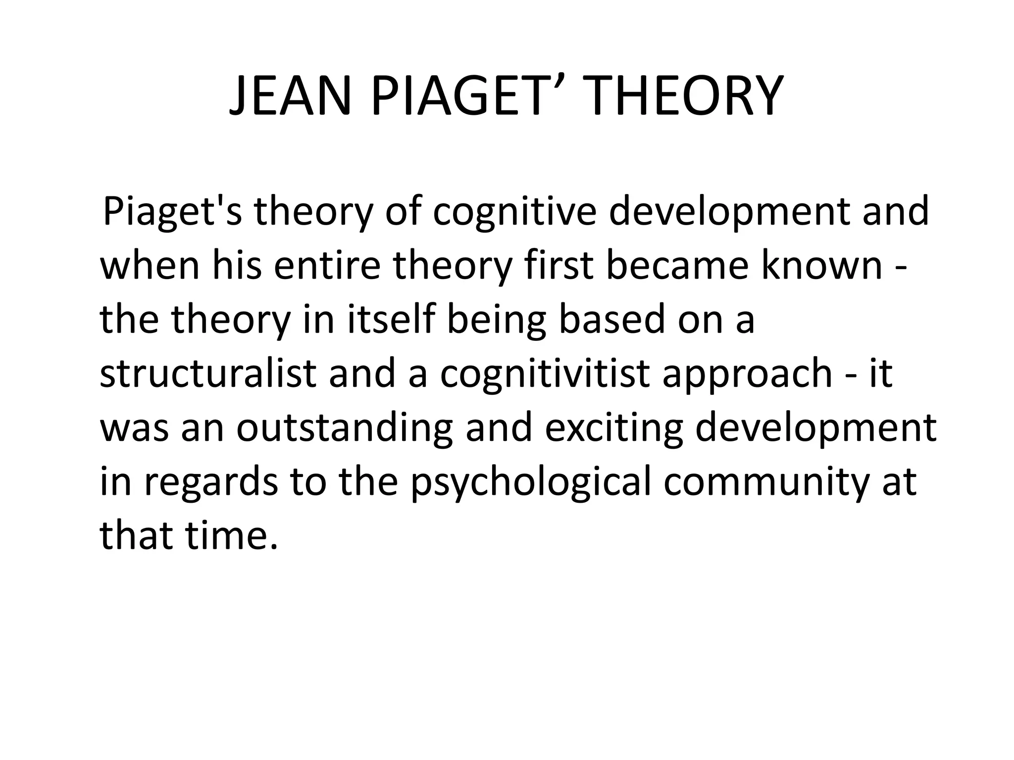 Jean piaget | PPTX