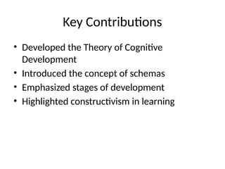 Jean_Piaget presentation slide theory cognitive | PPTX