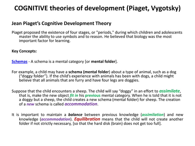 Jean Piaget cognitive theory | PPTX