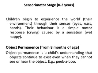Jean Piaget cognitive theory | PPTX