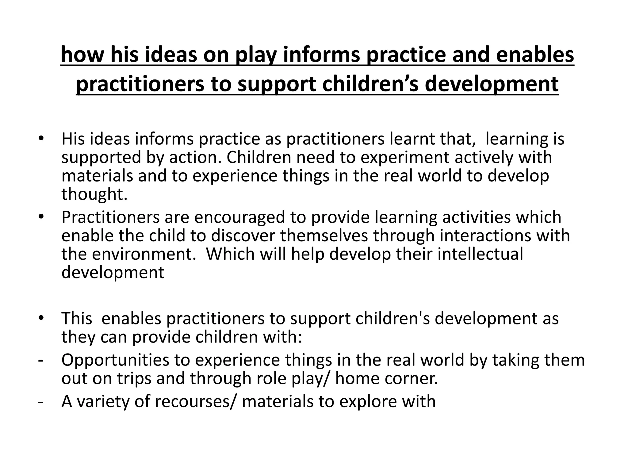 Jean piaget play | PPTX