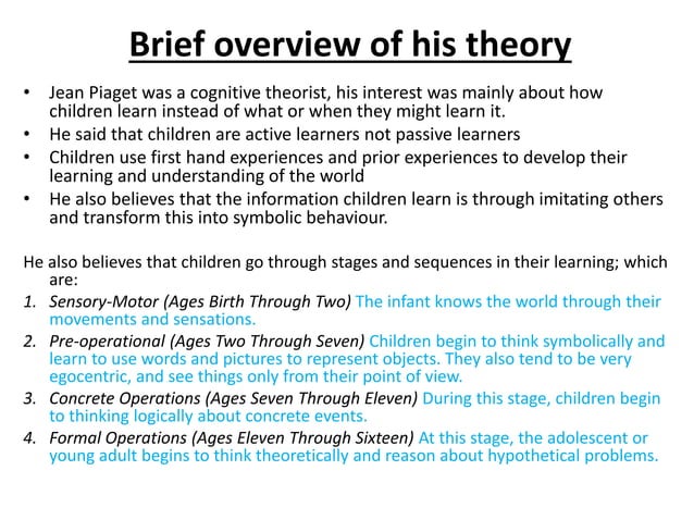 Jean piaget play | PPTX | Parenting Babies and Toddlers | Parenting