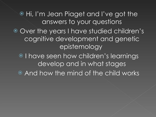 Jean Piaget Presentation | PPT