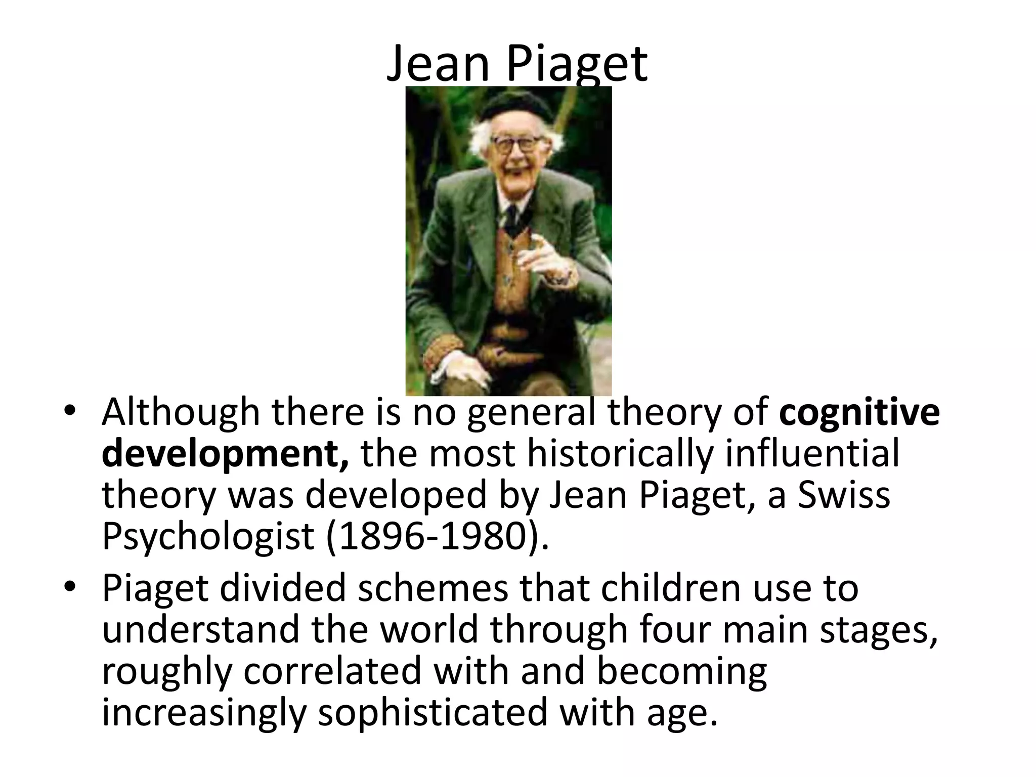 Jean piaget’s cognitive stages | PPTX