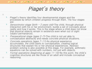 Jean Piaget’S Theories Of Development | PPT | Science