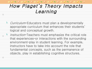 Jean Piaget’S Theories Of Development | PPT | Science