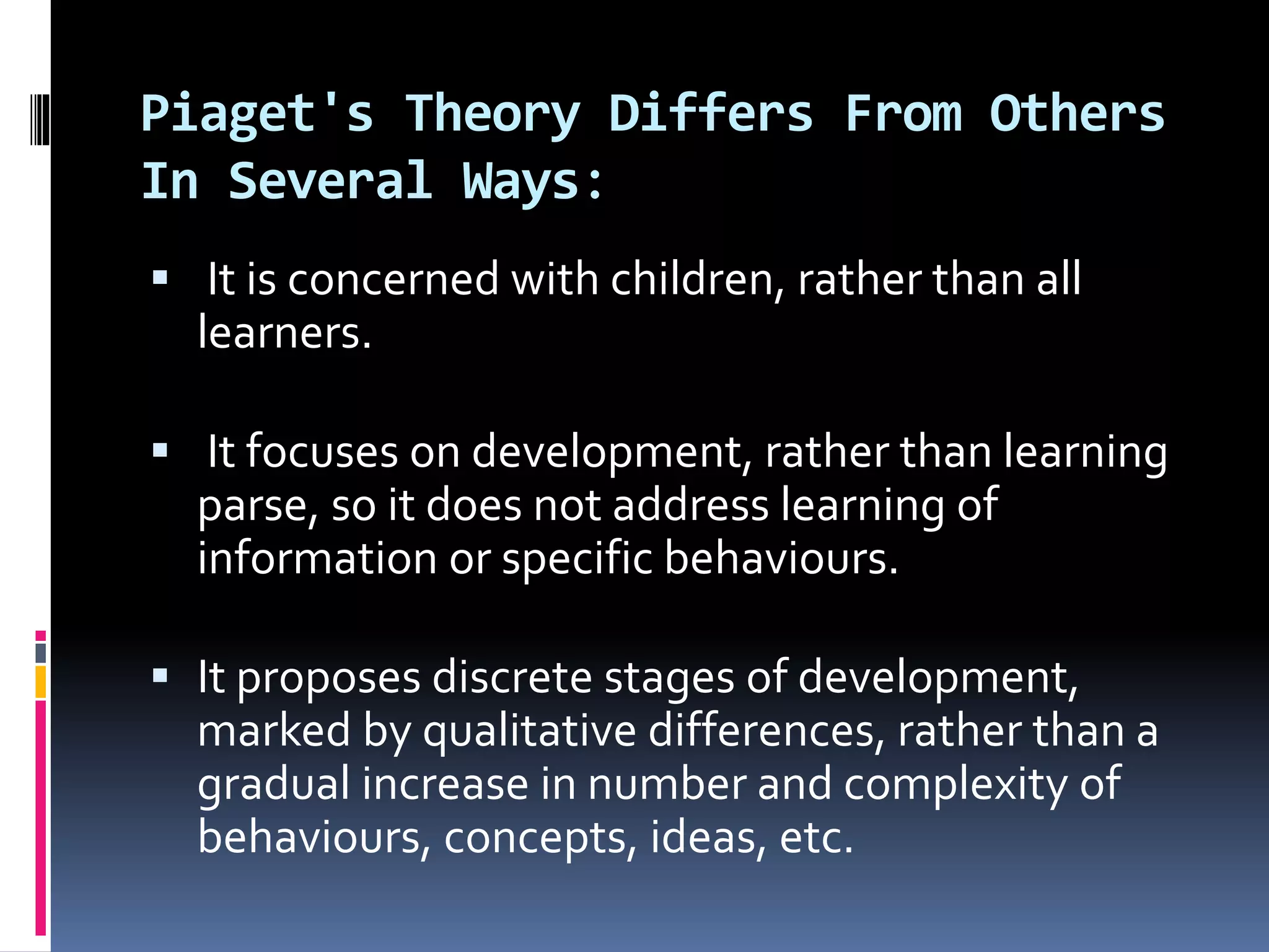 Jean piaget’s theory | PPTX