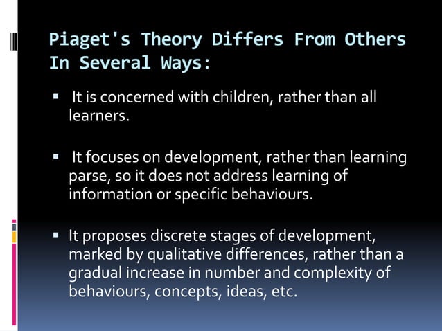 Jean piaget’s theory | PPT