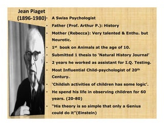 Jean piaget's theory | PDF