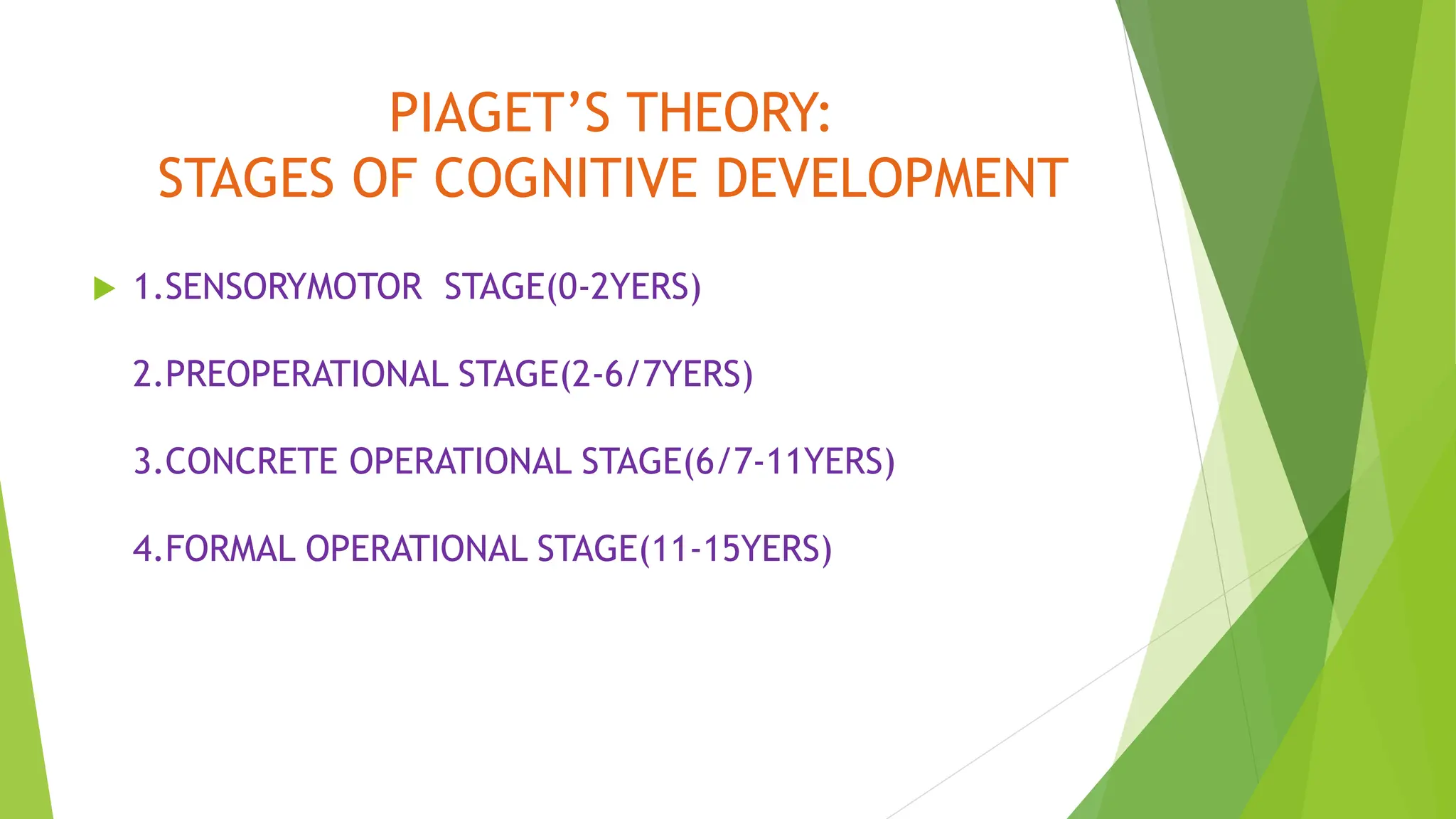 Jean william fritz piaget's theory .pptx | Science