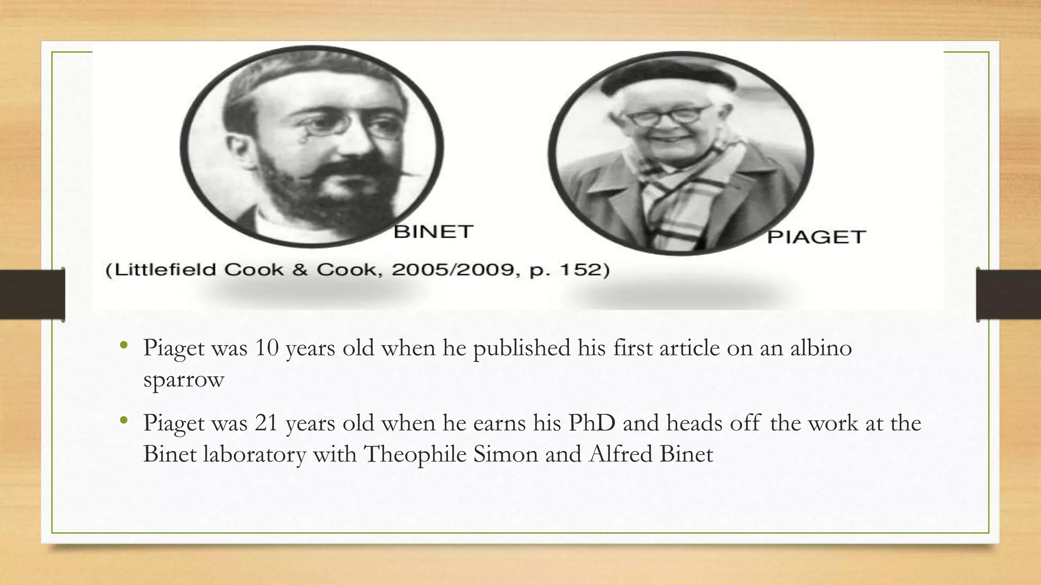 Jean piaget theory of cognitive development | PPT