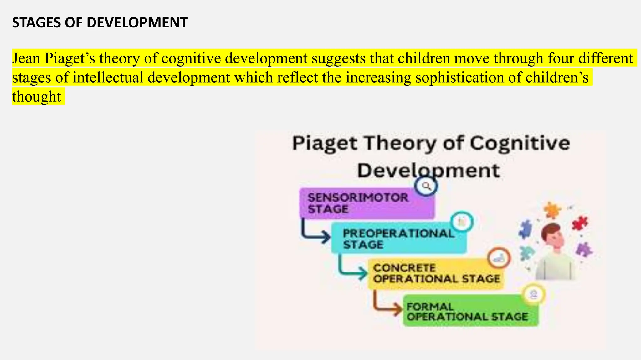 Jean Piaget is famous for his theories regarding changes in cognitive ...