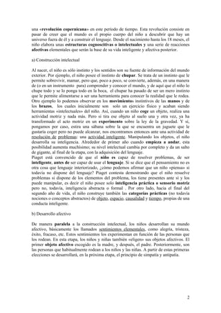 Jean piaget y la psicología evolutiva (teide) | DOC