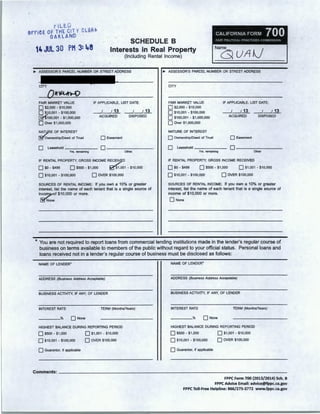 Jean Quan FPPC Form 700 | PDF