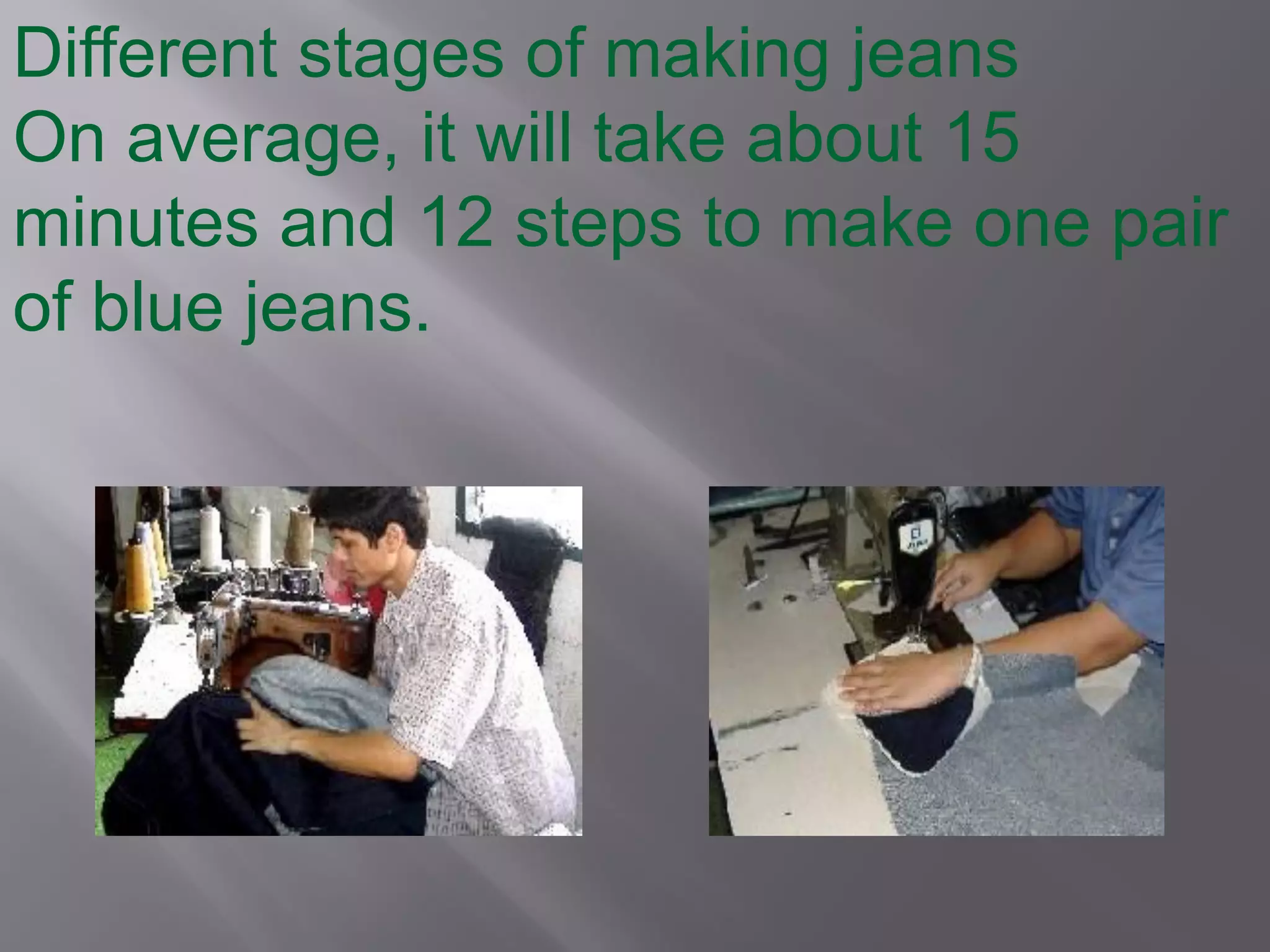 Jeans Manufacturing Process | PDF