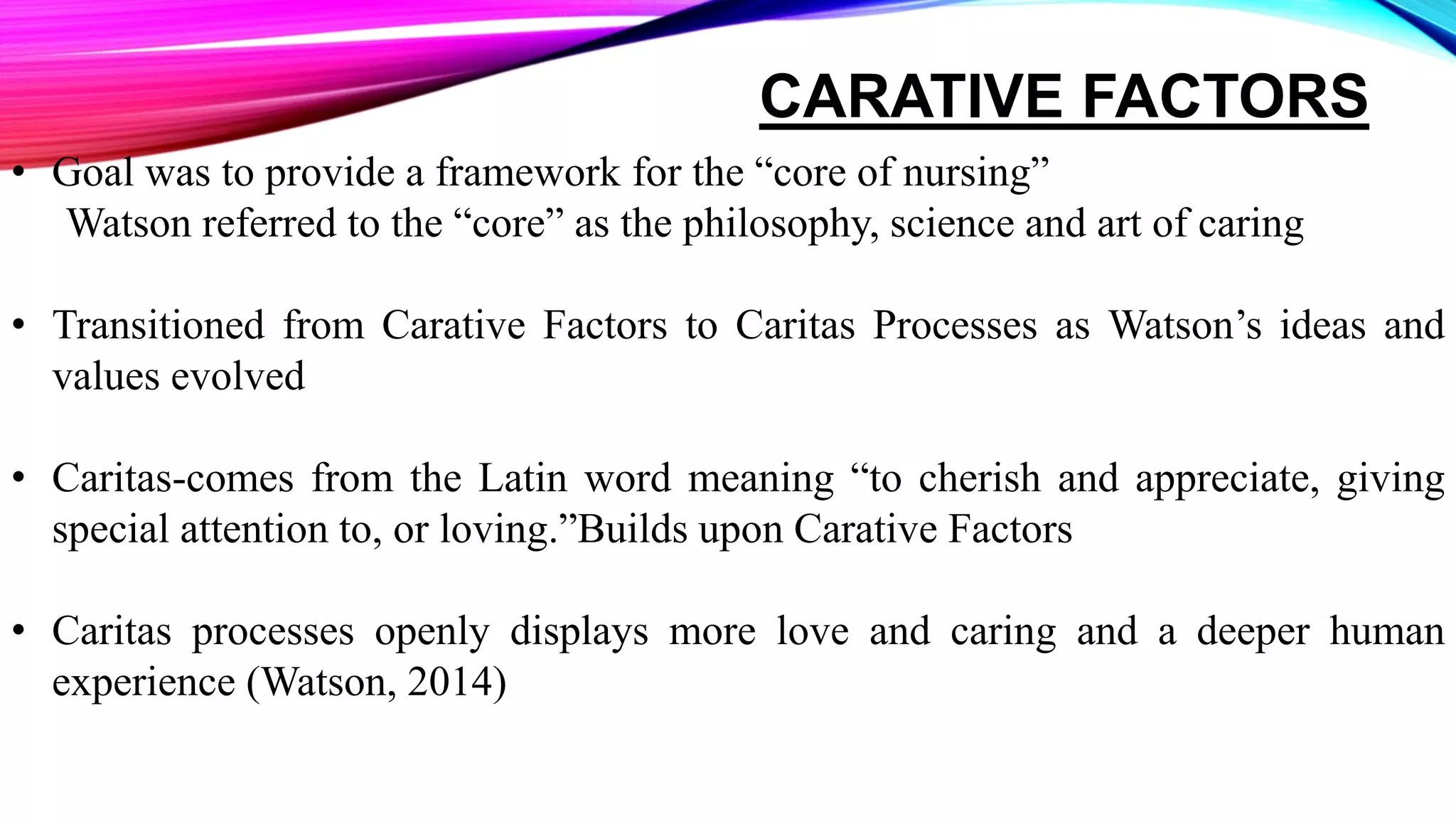 Jean watson theory of human care | PPTX