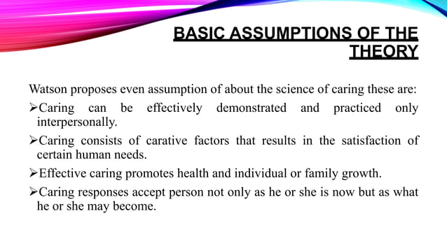 Jean watson theory of human care | PPTX | Religion & Spirituality