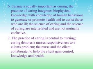 **Jean Watson's Theory of Human Caring** | PPT