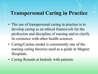 **Jean Watson's Theory of Human Caring** | PPT