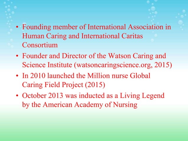 **Jean Watson's Theory of Human Caring** | PPT | Parenting Babies and ...