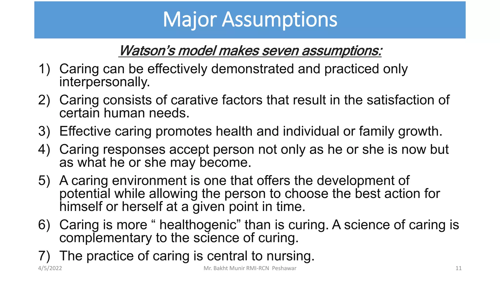 Jean watson's theory of human caring | PPTX