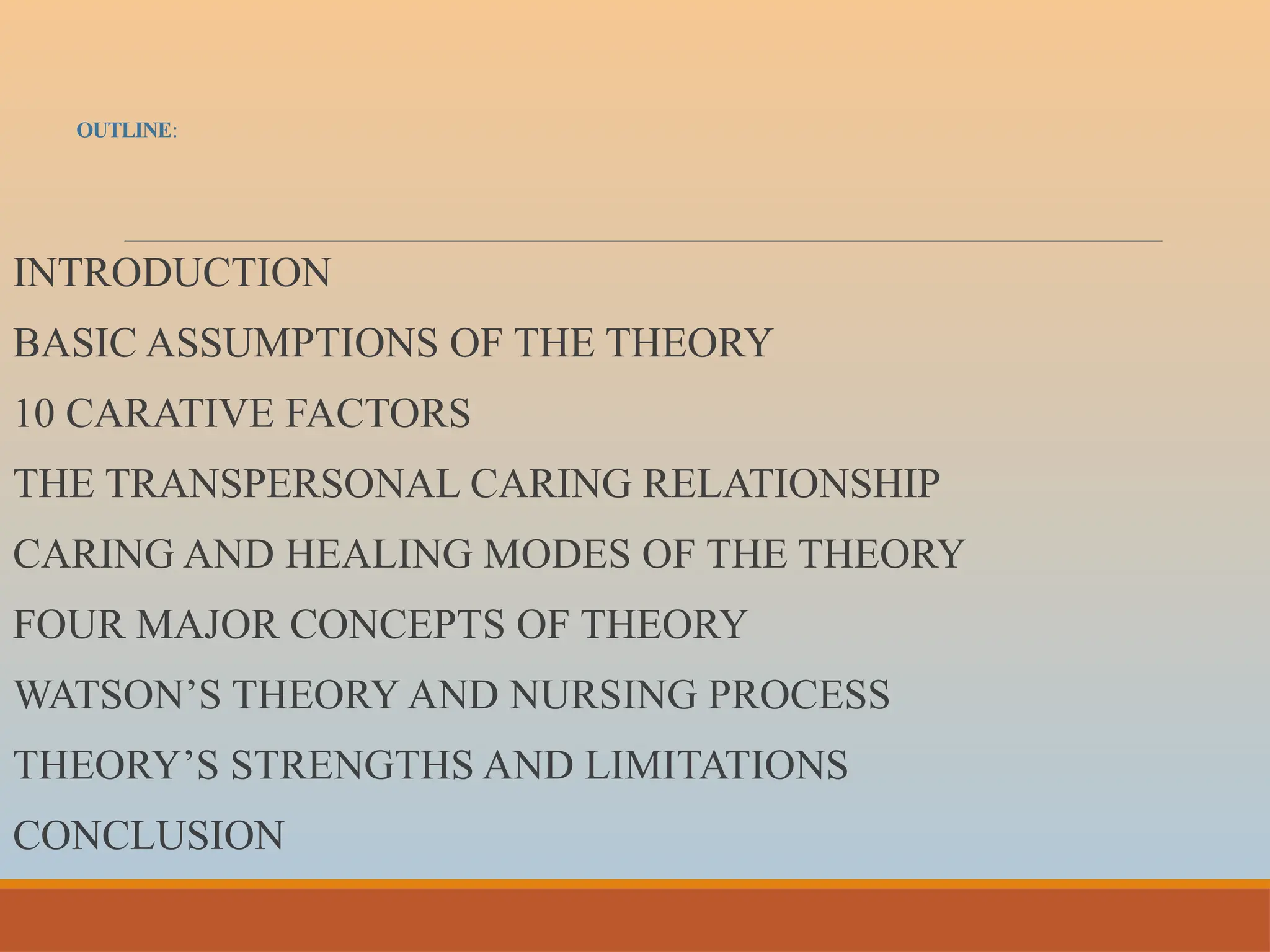 jean watson "Theory of Caring "presentation1.pptx