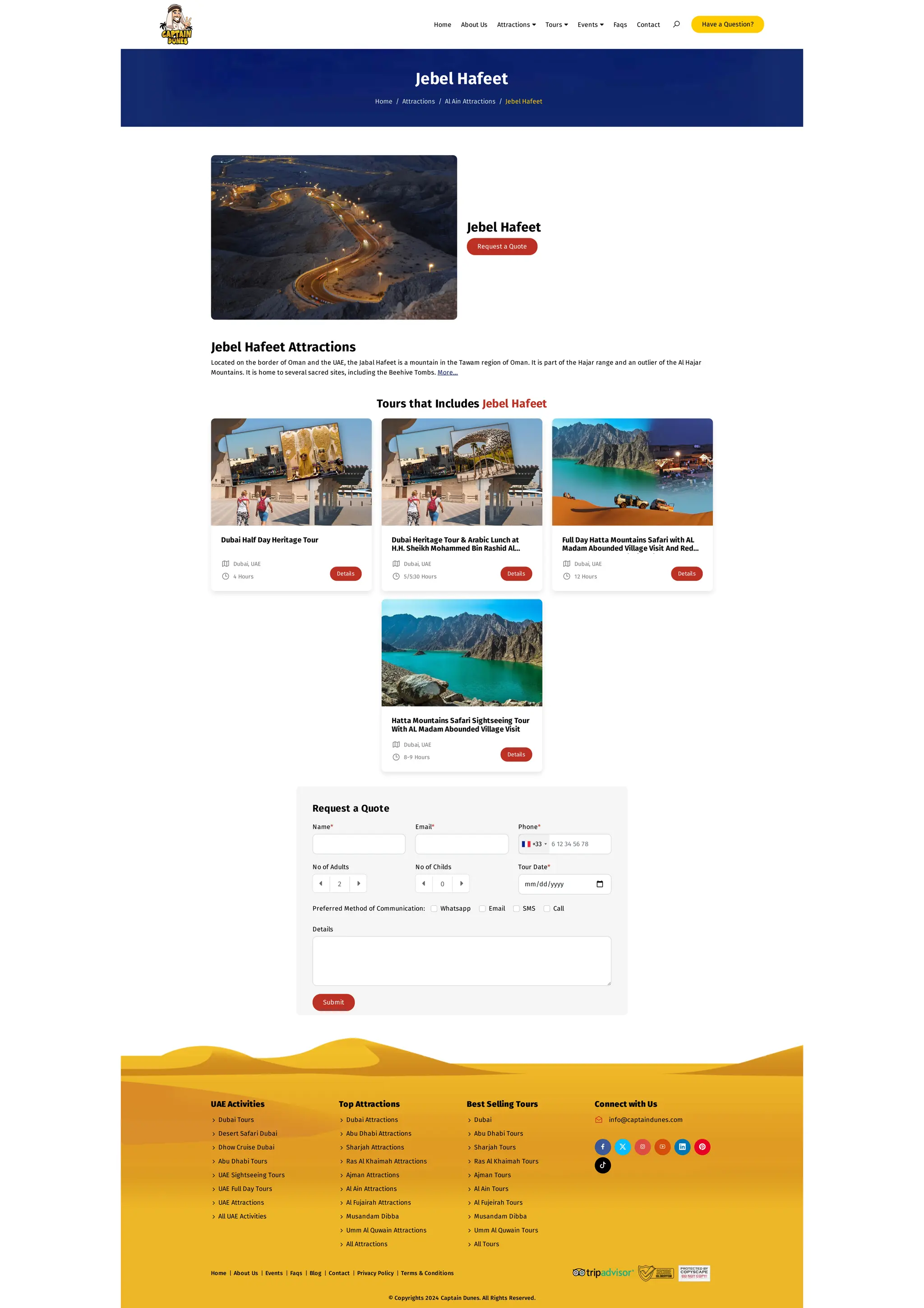 Jebel Hafeet.pdf In Abu Dhabi Tourisim Company | PDF