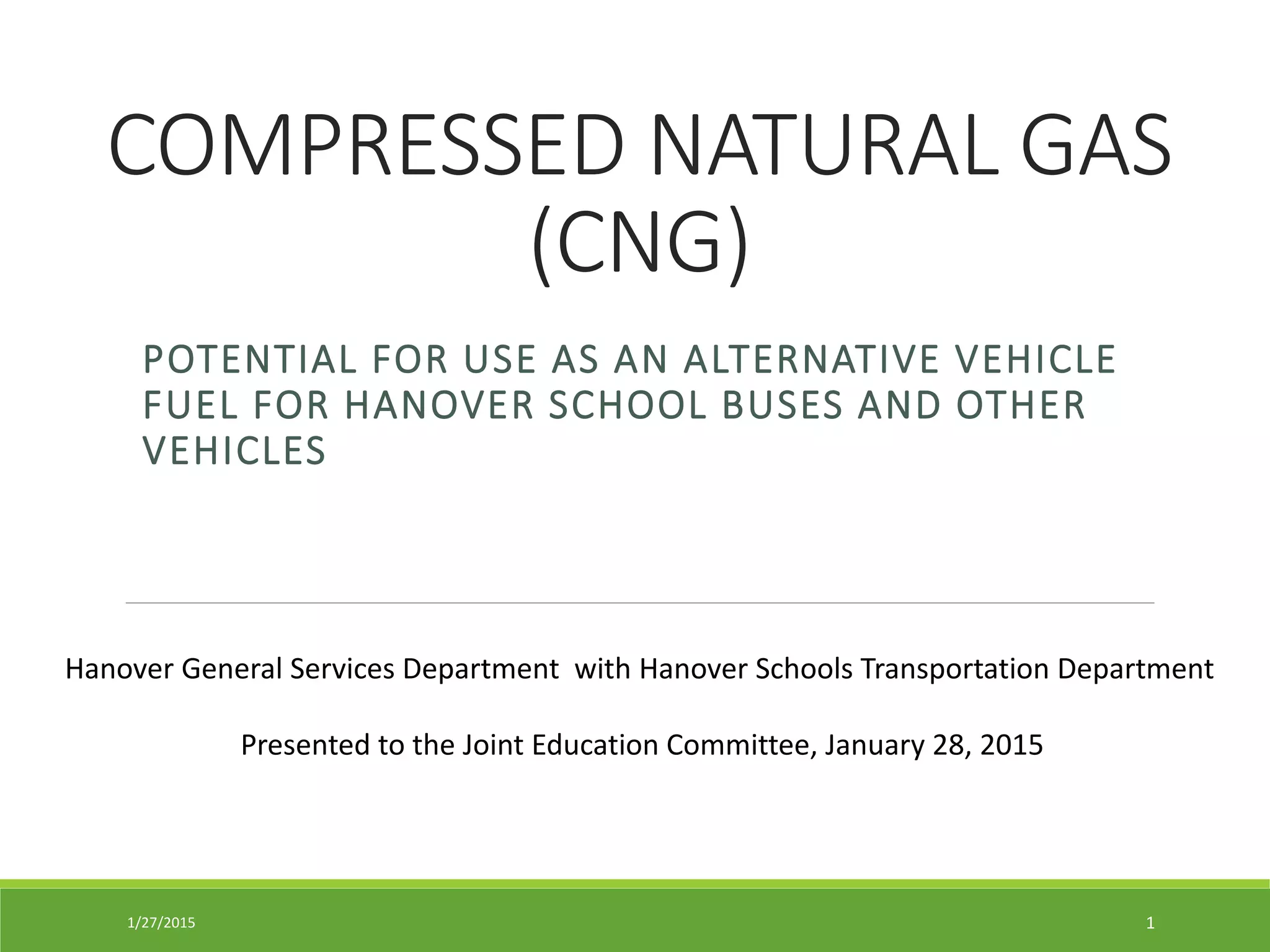Buses to Natural Gas | PPTX