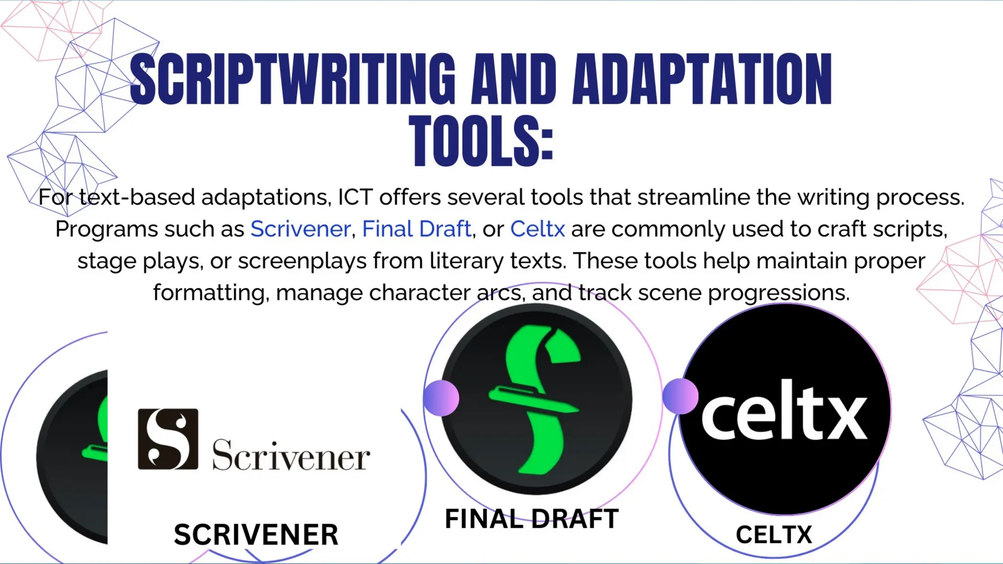 Apply ICT skills in crafting an adaptation of a Literary text | PPTX