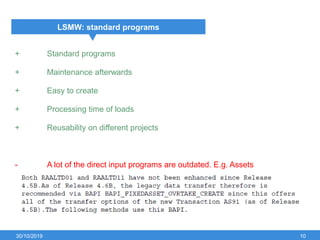 SAP Legacy System Migration Workbench (LSMW): Introduction | PDF