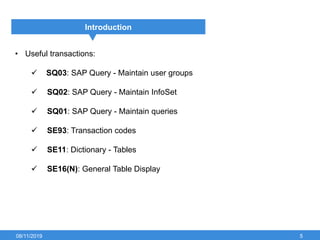 Queries in SAP: Introduction | PPTX