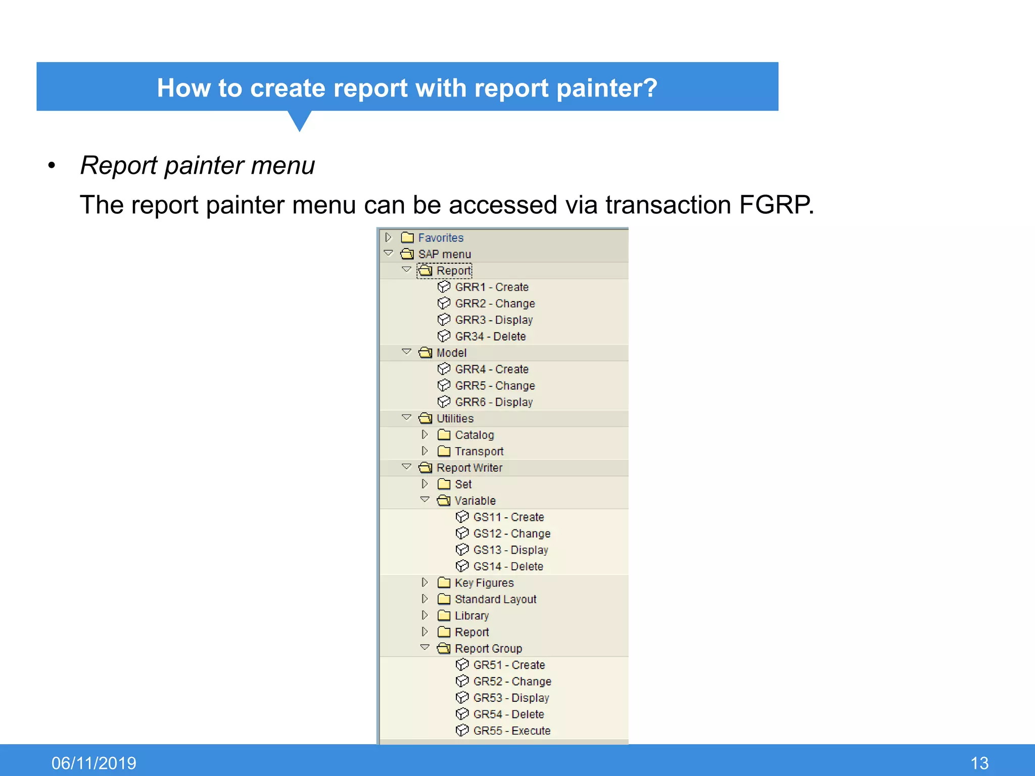 Report Painter in SAP: Introduction | PDF