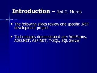 .NET Developer | PPT