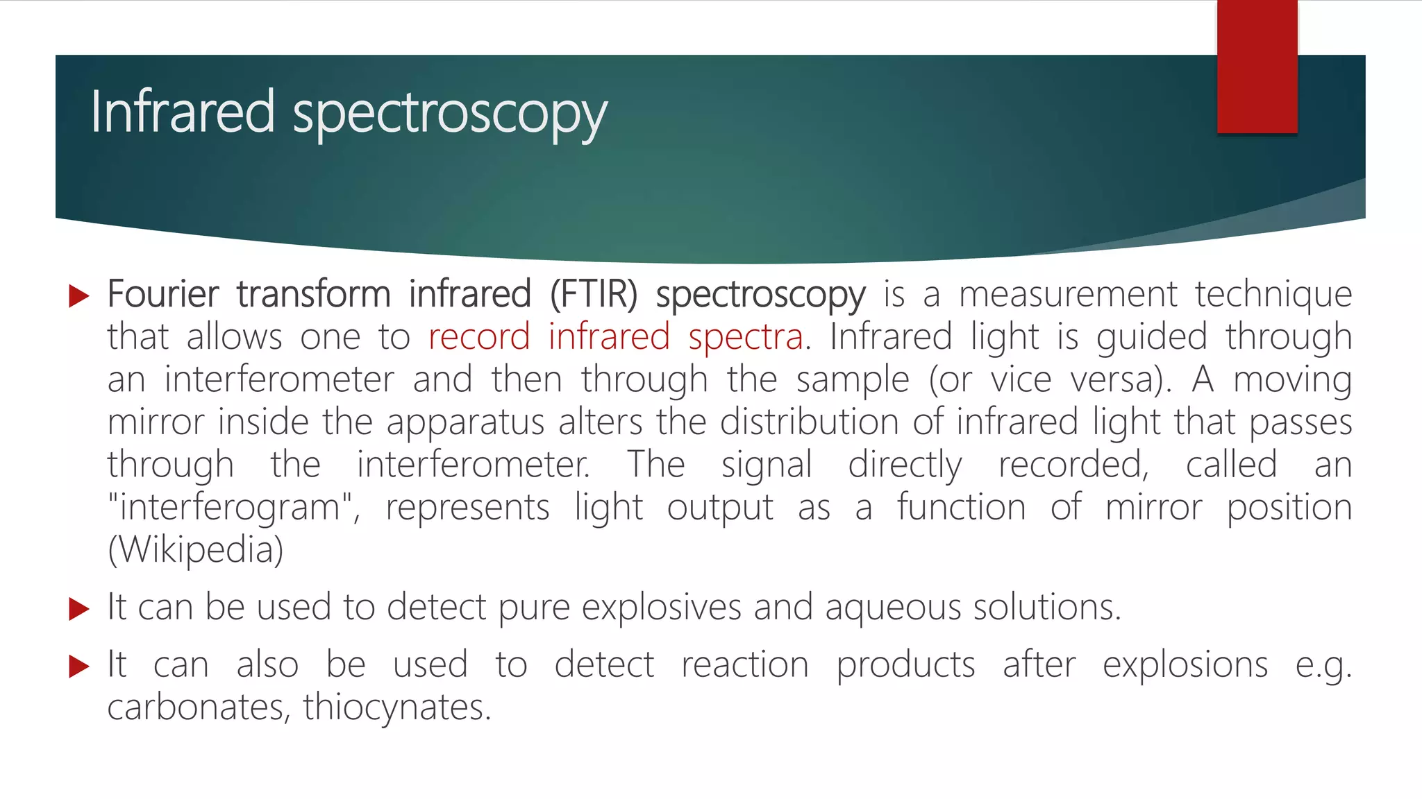Forensic Terrorism: Detection of Explosives | PPTX